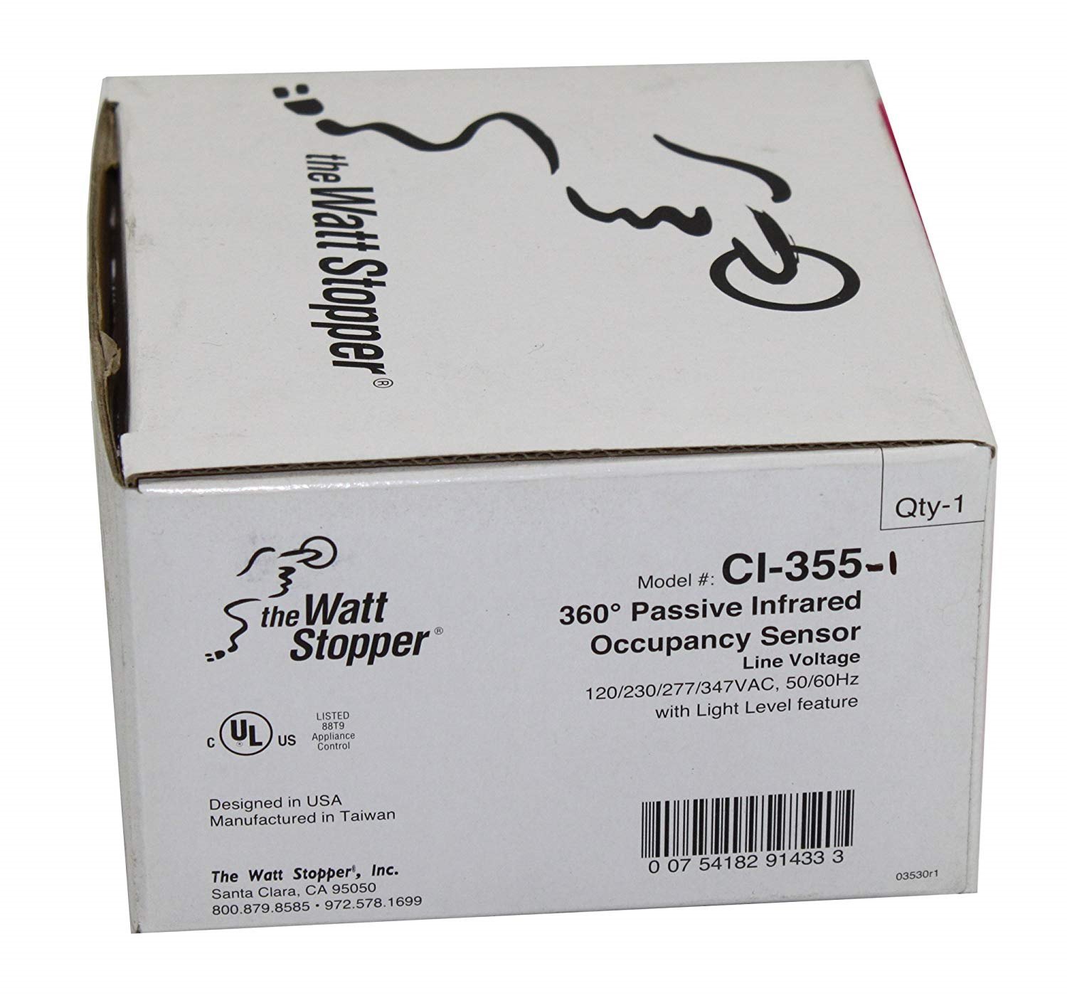 Wattstopper Passive Infrared PIR Line-Voltage Low-Profile Ceiling ...